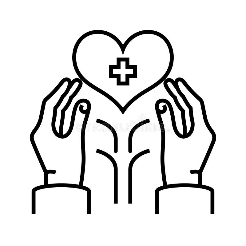 Family Care Line Icon, Concept Sign, Outline Vector Illustration ... Family Care Line Icon, Concept Sign, Outline Vector Illustration ...