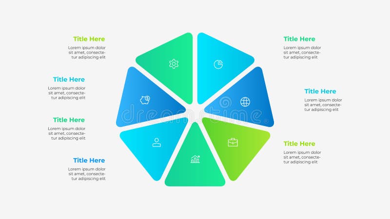 Cycle Heptagon Diagram with 7 Options or Steps. Slide for Business ...