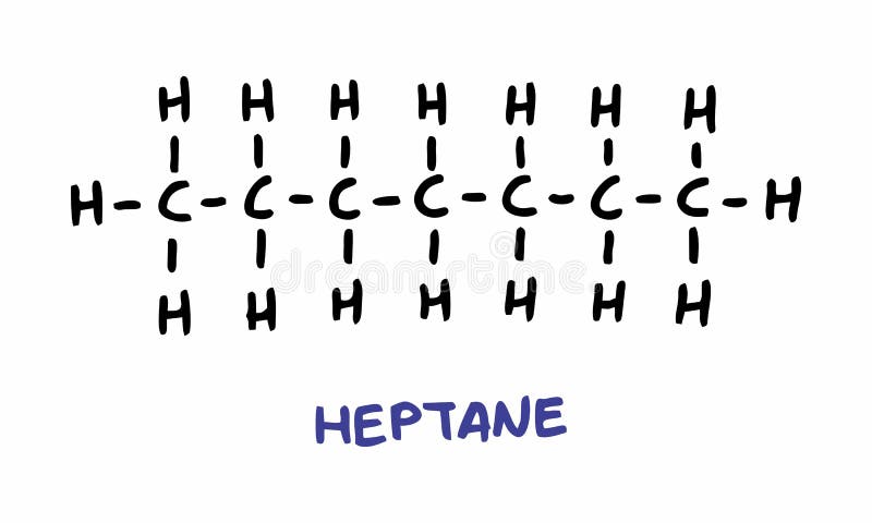 Structural Formula Of Heptane
