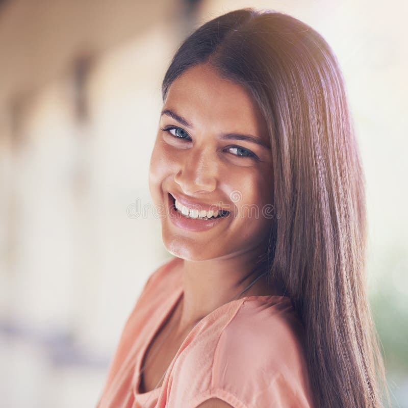 Smile And The World Smiles With You A Beautiful Teenager Smiling At