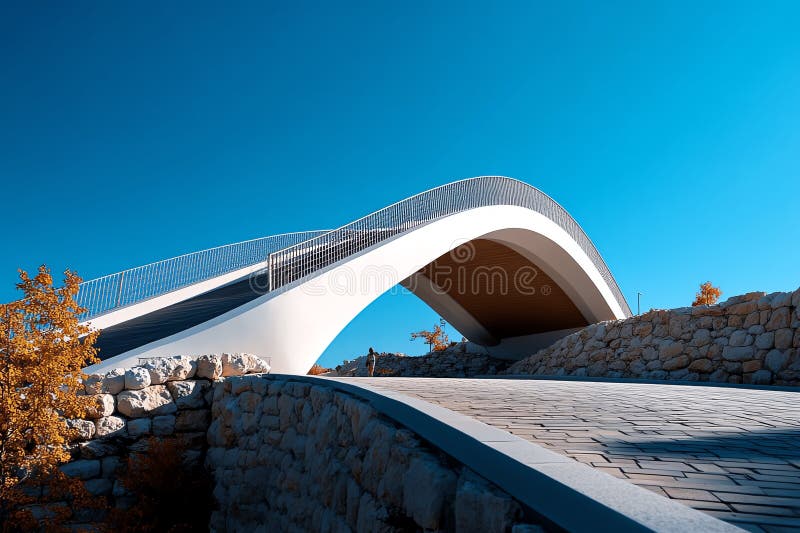 Heraldic Bridge, Arching Structure, Connecting Paths Symbolizes ...
