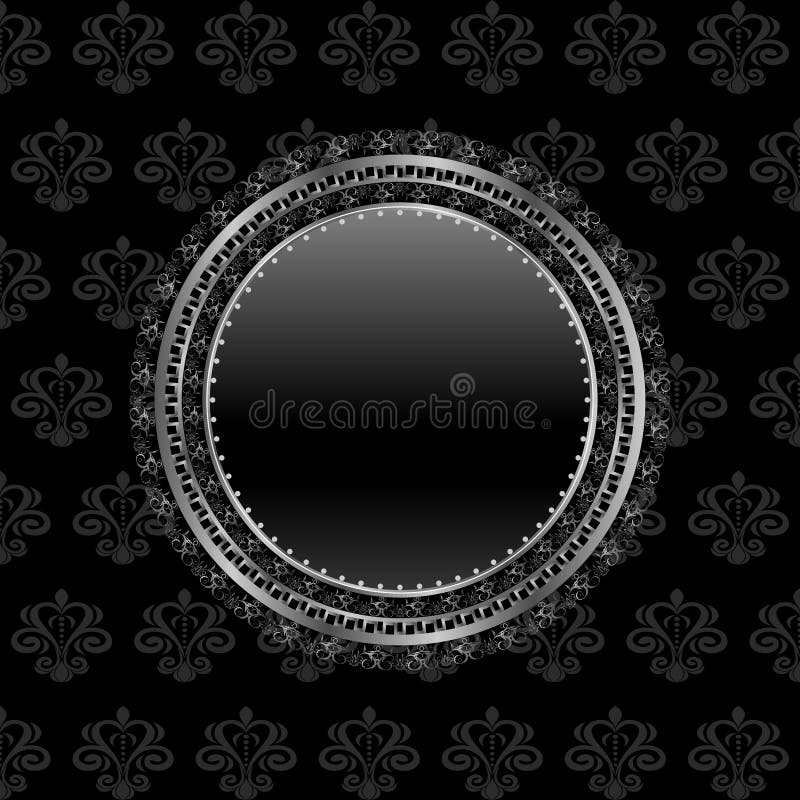 Shield With Floral Decoration Isolated Stock Image - Illustration of ...