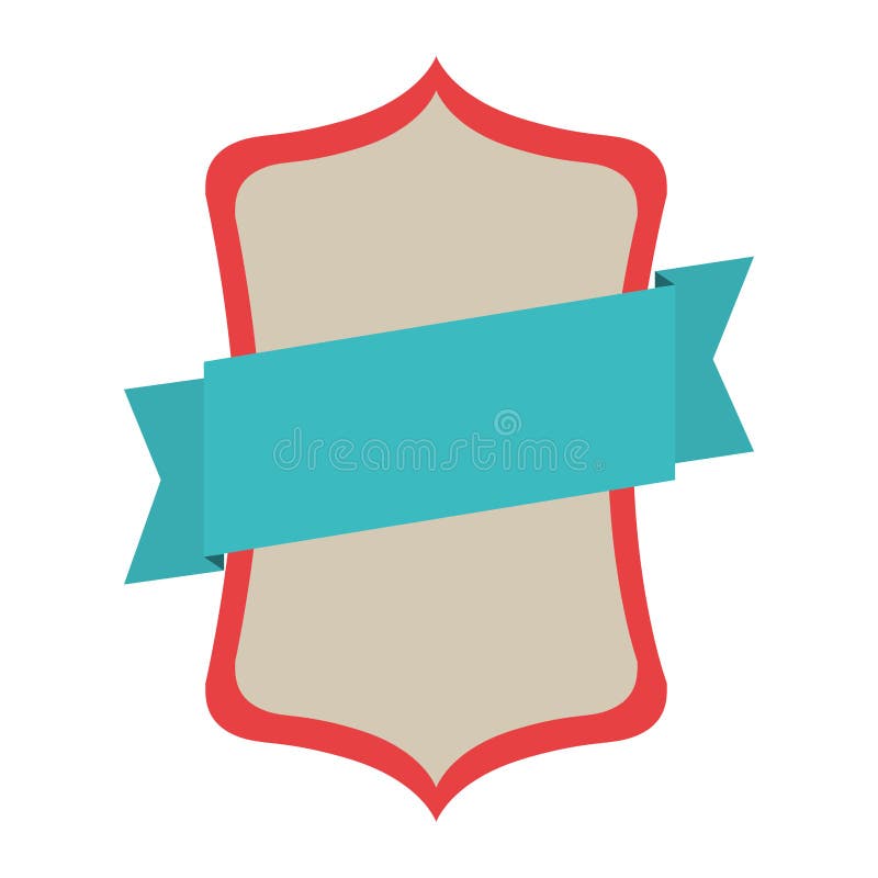 Heraldic Coat of Arms with Blue Label and Red Border Stock Vector ...