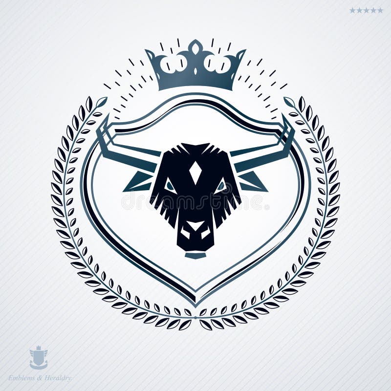 Bull Heraldic Stock Illustrations – 355 Bull Heraldic Stock ...