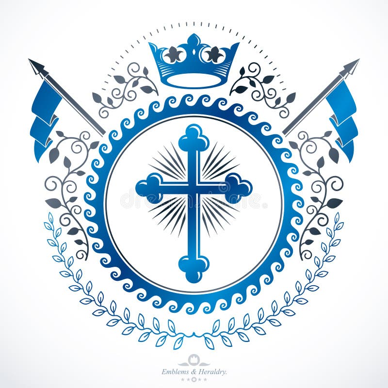 Heraldic Coat of Arms, Vintage Vector Emblem. Stock Vector ...