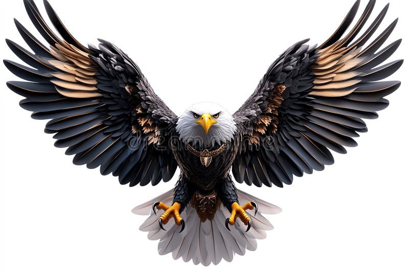 Heraldic Eagle, Wings Spread, Sharp Talons Represents Vision and ...
