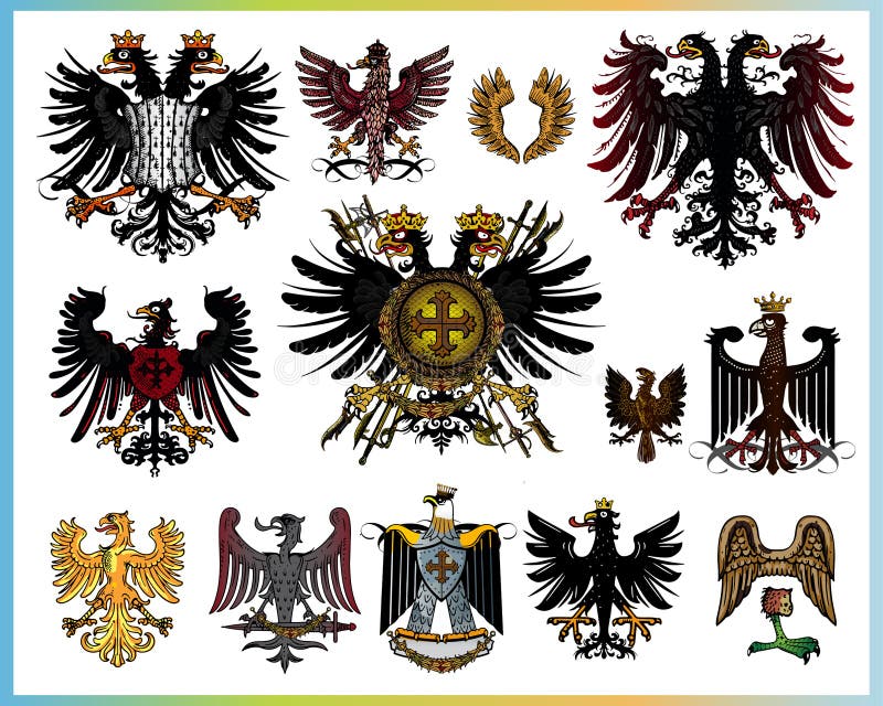 Reichsadler 1888-1918 of German Empire. Stock Illustration ...