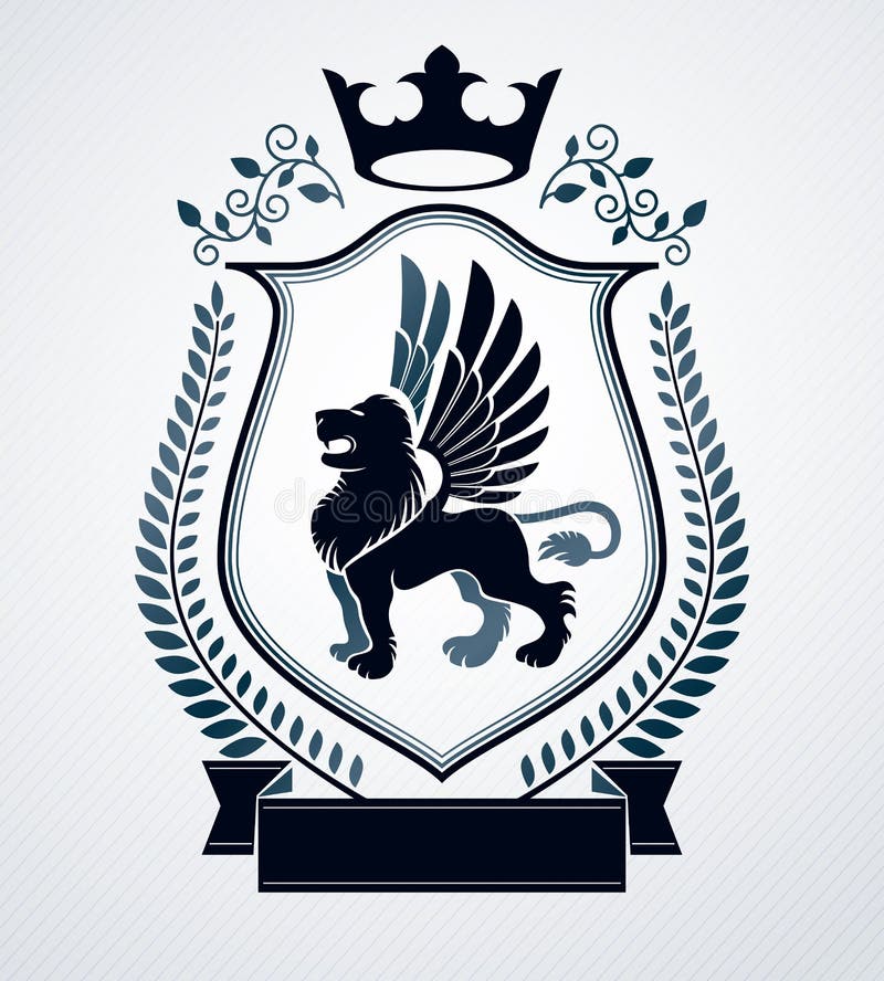 Heraldic Emblem Isolated Vector Illustration. Stock Vector ...