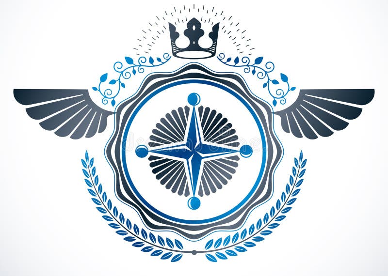 Heraldic Emblem Isolated Vector Illustration. Stock Vector ...