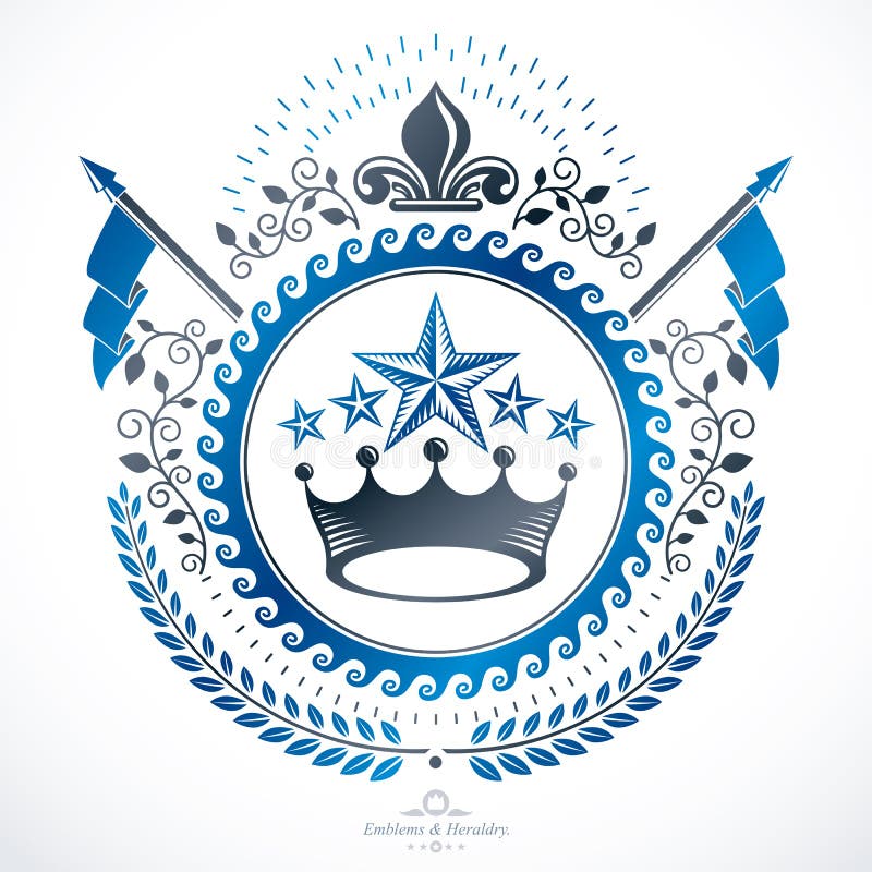 Heraldic Emblem Isolated Vector Illustration. Stock Vector ...