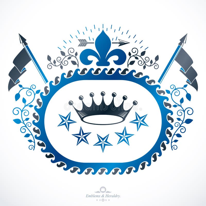 Heraldic Emblem Isolated Vector Illustration. Stock Vector ...