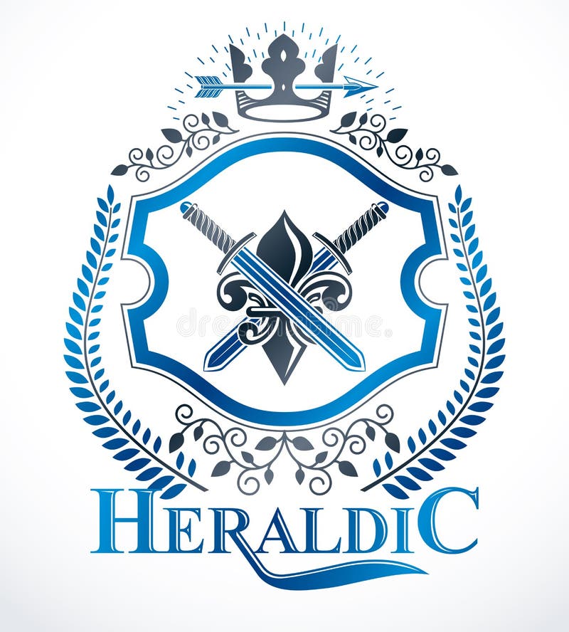 Heraldic Emblem Isolated Vector Illustration. Stock Vector ...