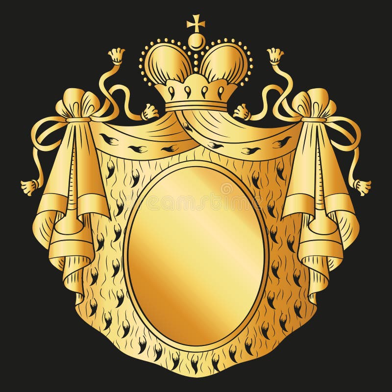 Heraldic Frame stock vector. Illustration of painting - 33671719