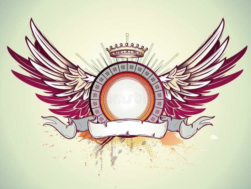 Heraldic frame stock vector. Illustration of bright, fashioned - 13235986