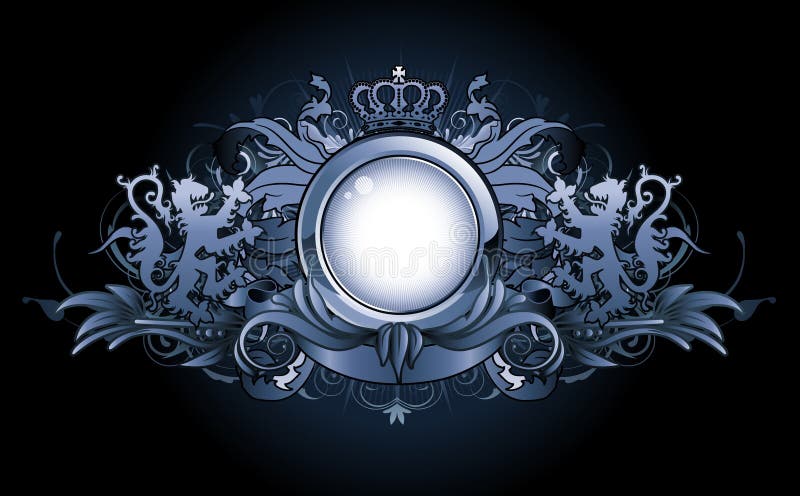 Heraldic frame stock vector. Illustration of bright, fashioned - 13235986