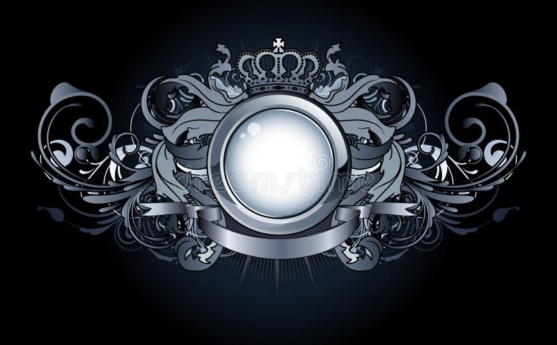 Heraldic frame stock vector. Illustration of bright, fashioned - 13235986