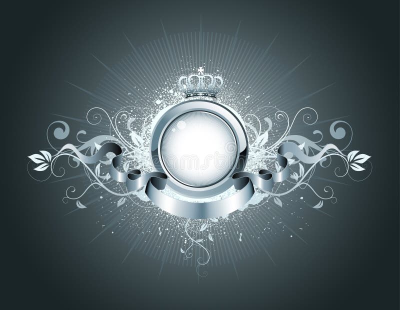 Heraldic frame stock vector. Illustration of bright, fashioned - 13235986