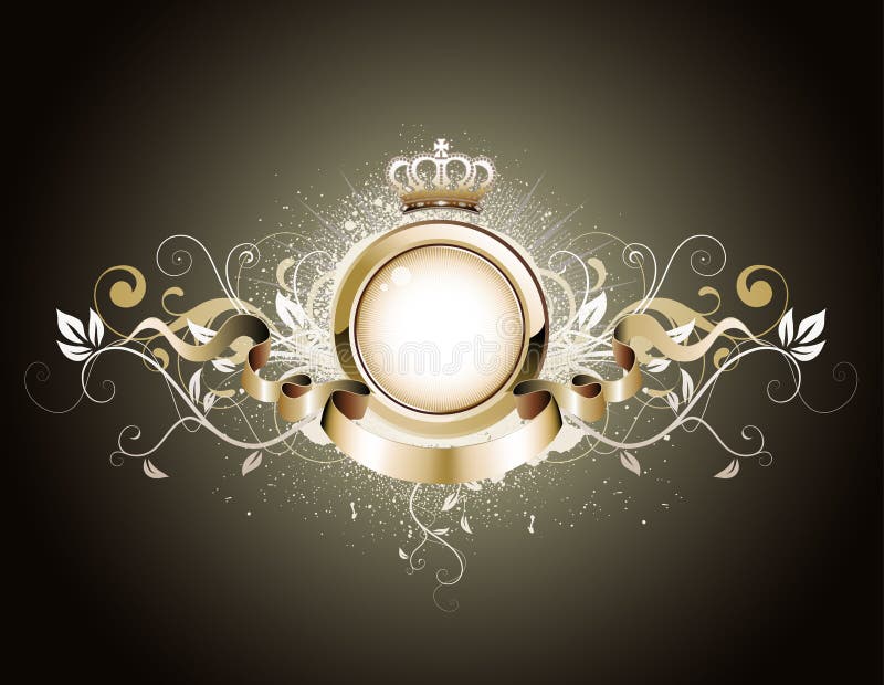 Heraldic frame stock vector. Illustration of bright, fashioned - 13235986