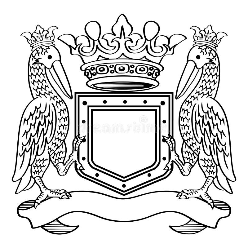 Heraldic Frame stock vector. Illustration of painting - 33671719