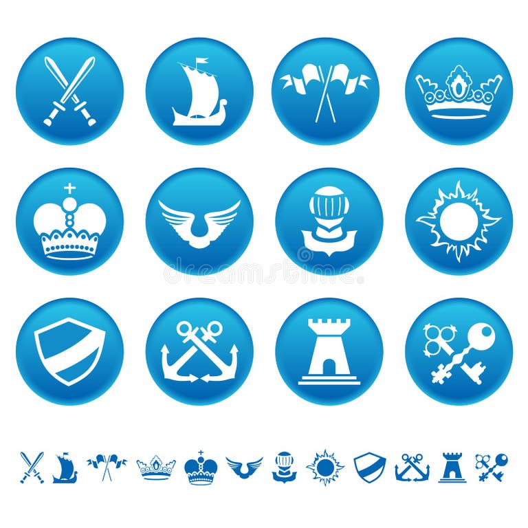 Heraldic Icons Stock Illustrations – 7,877 Heraldic Icons Stock ...
