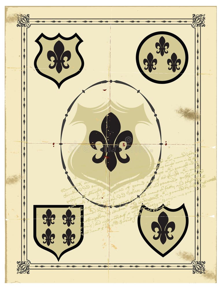 Heraldic Lily Symbol Stock Illustrations – 4,344 Heraldic Lily Symbol ...