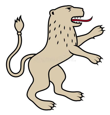 Heraldic Lion / Illustration Stock Vector - Illustration of force ...