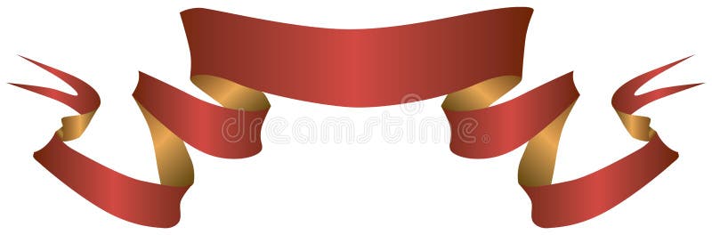 Heraldic red tape stock vector. Illustration of placard - 48342934