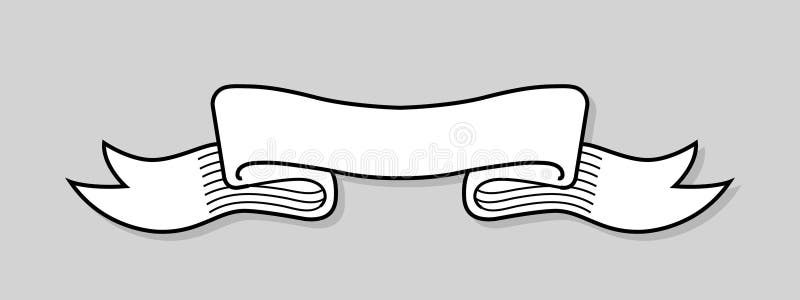 Heraldic Scroll with Blank Space Clip Art, Vintage Design Element ...