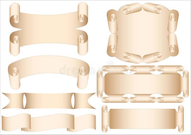 Set Heraldic Scrolls Stock Illustrations – 1,419 Set Heraldic Scrolls ...