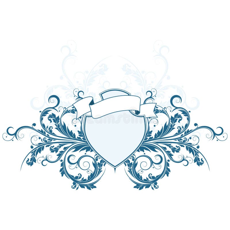 Vector shield and banner stock vector. Illustration of icon - 4096427