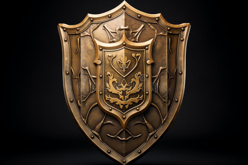 Heraldic Shield Medieval Fantasy Photo Stock Illustration ...