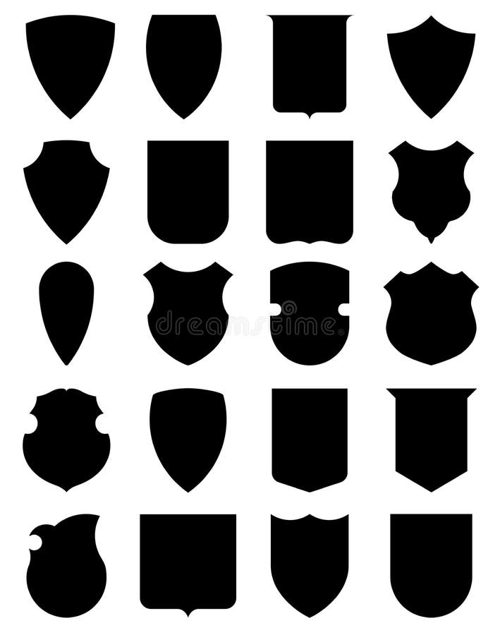 Heraldic Shields Stock Vector - Image: 51488999