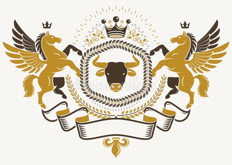 Winged Bull Stock Illustrations – 152 Winged Bull Stock Illustrations ...