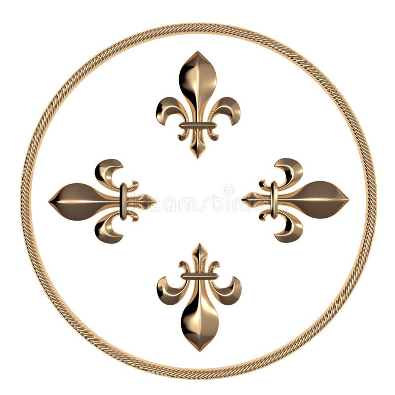 Heraldic Sign Created With Vector Vintage Elements Like With Wild Lions ...