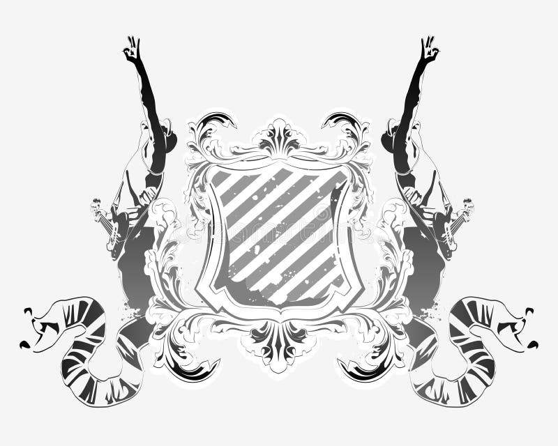 Vector Heraldic Shield with the Sharks Stock Vector - Illustration of ...