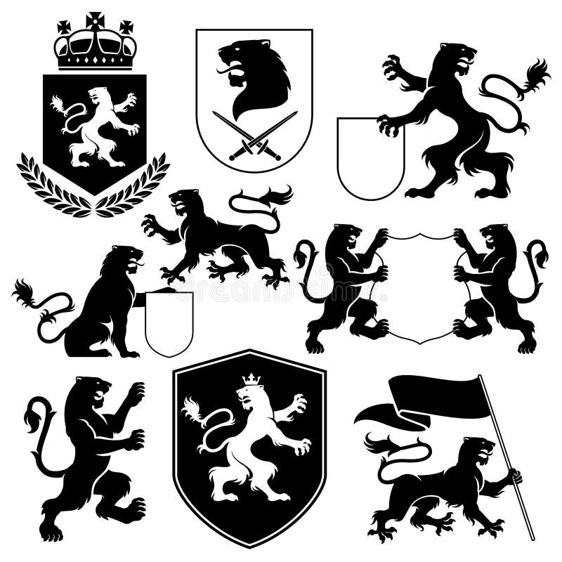 Heraldic Tiger Stock Illustrations – 543 Heraldic Tiger Stock ...