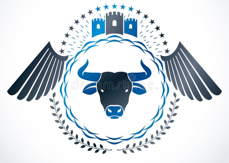 Bull Heraldic Stock Illustrations – 355 Bull Heraldic Stock ...