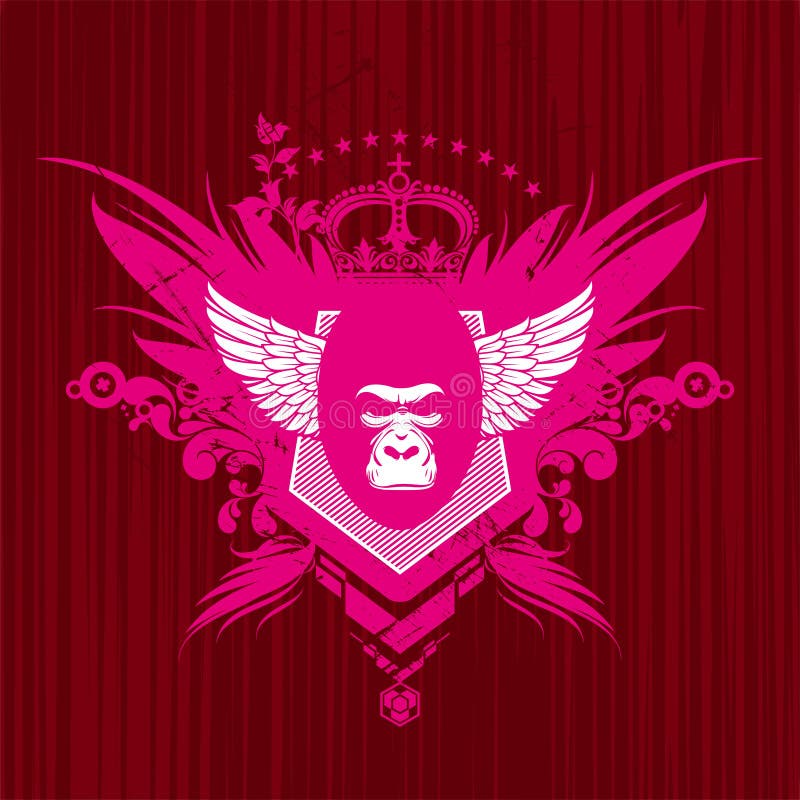 Gorilla Head , Monkey Head , Ape Face Logo Stock Illustration ...