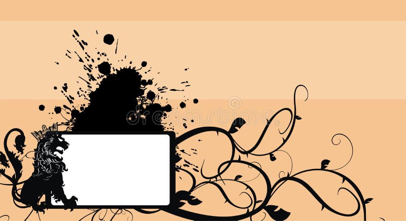 Heraldry Lions stock vector. Illustration of graffiti - 9130347