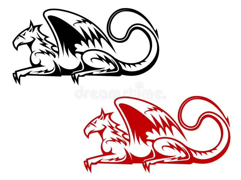 Gryf Heraldyczny Freehand Rysunek, Wysokość Wyszczególniał ...