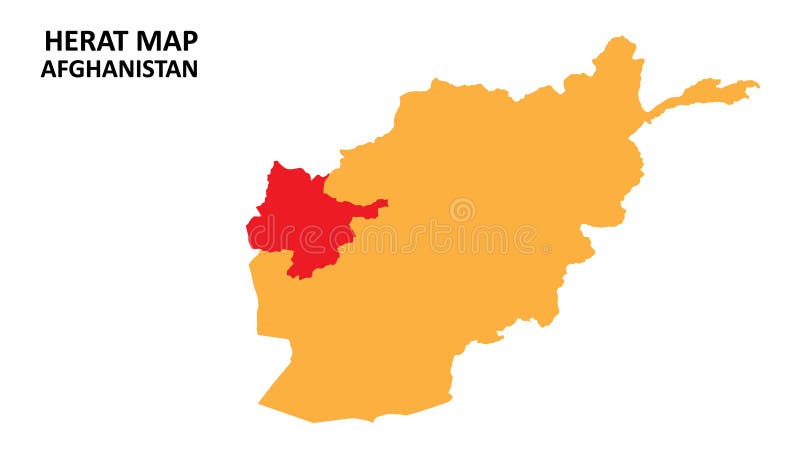 Herat State and Regions Map Highlighted on Afghanistan Map Stock Vector ... Herat State and Regions Map Highlighted on Afghanistan Map Stock Vector ...