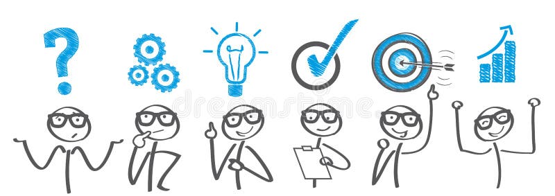 Herausforderung - Problem Lösen Stock Abbildung - Illustration von ...