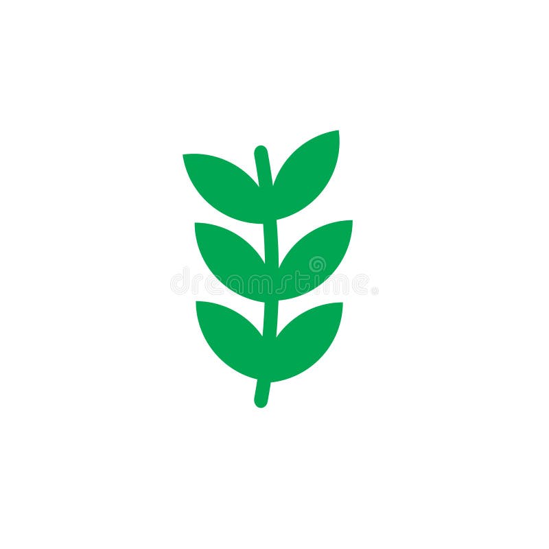 Herb Icon Vector Sign And Symbol Isolated On White Background Stock ...