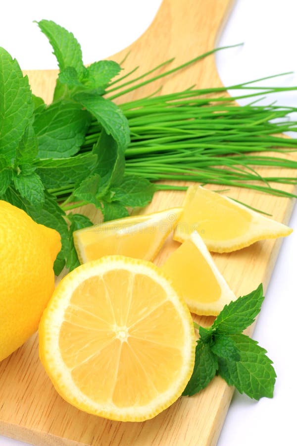 Herb and lemon stock image. Image of chives, chive, yellow - 22705281