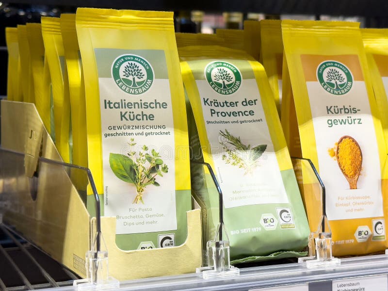 Herb and Spice Packets on Shelf in Grocery Store Editorial Stock Photo ...