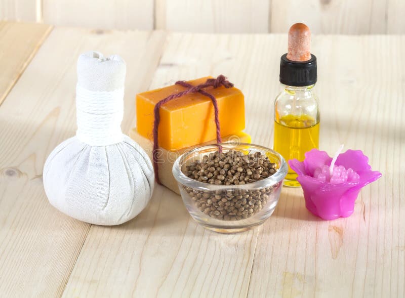 Herbal Ball Spa and Wellness Stock Image - Image of towels, relax: 53783385