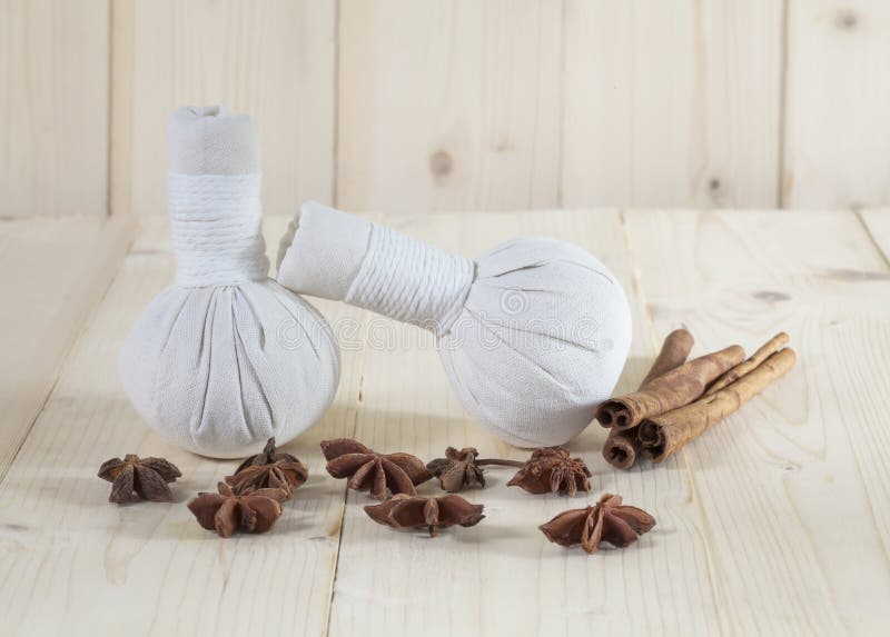 Herbal Ball Spa and Wellness Stock Photo - Image of flower, herbal ...