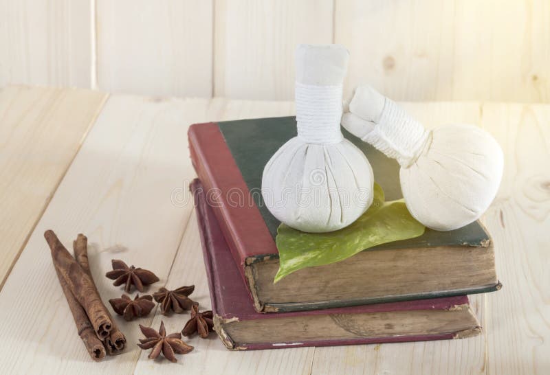 Herbal Ball Spa and Wellness Stock Photo - Image of aroma, essential ...