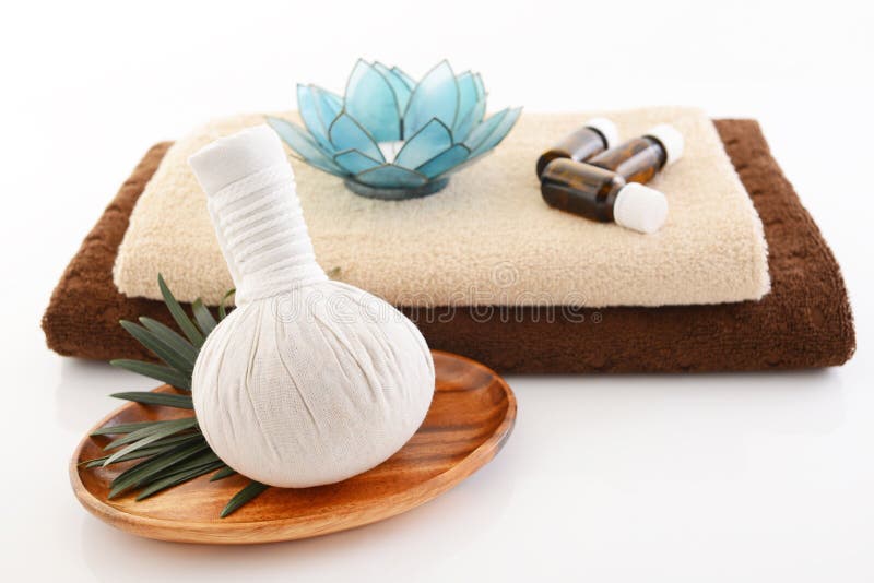 Compress Herb Massage stock photo. Image of compress - 130519760