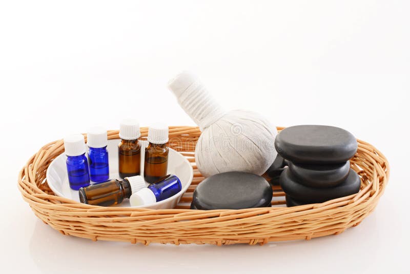 Essential oils stock image. Image of compress, essential - 130537765